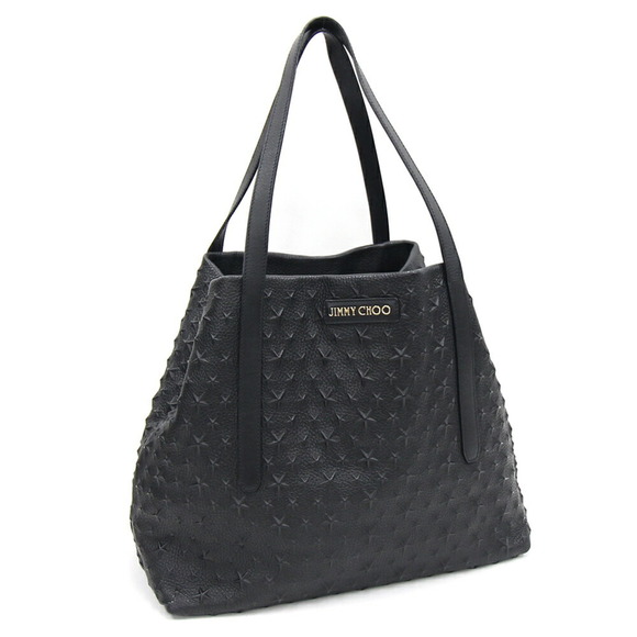 Jimmy Choo | Bags | Jimmy Choo Tote Bag Embossed Star Pimlico Black ...